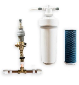Water Cooler Installation with High Flow Filter